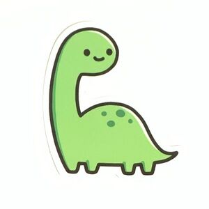 Accessories | Green Dinosaur Vinyl Sticker | Poshmark
